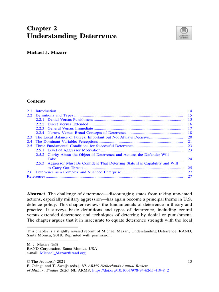 Understanding Deterrence | PDF | Deterrence Theory | Crime & Violence