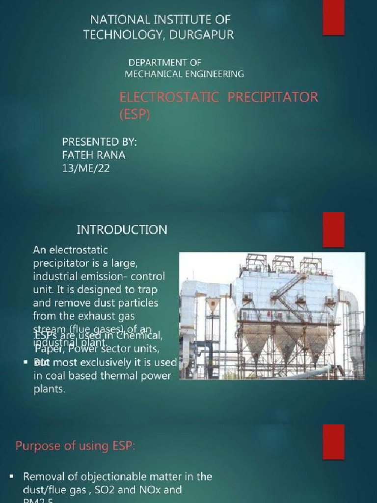 ESP Electrostatic Precipitator | PDF