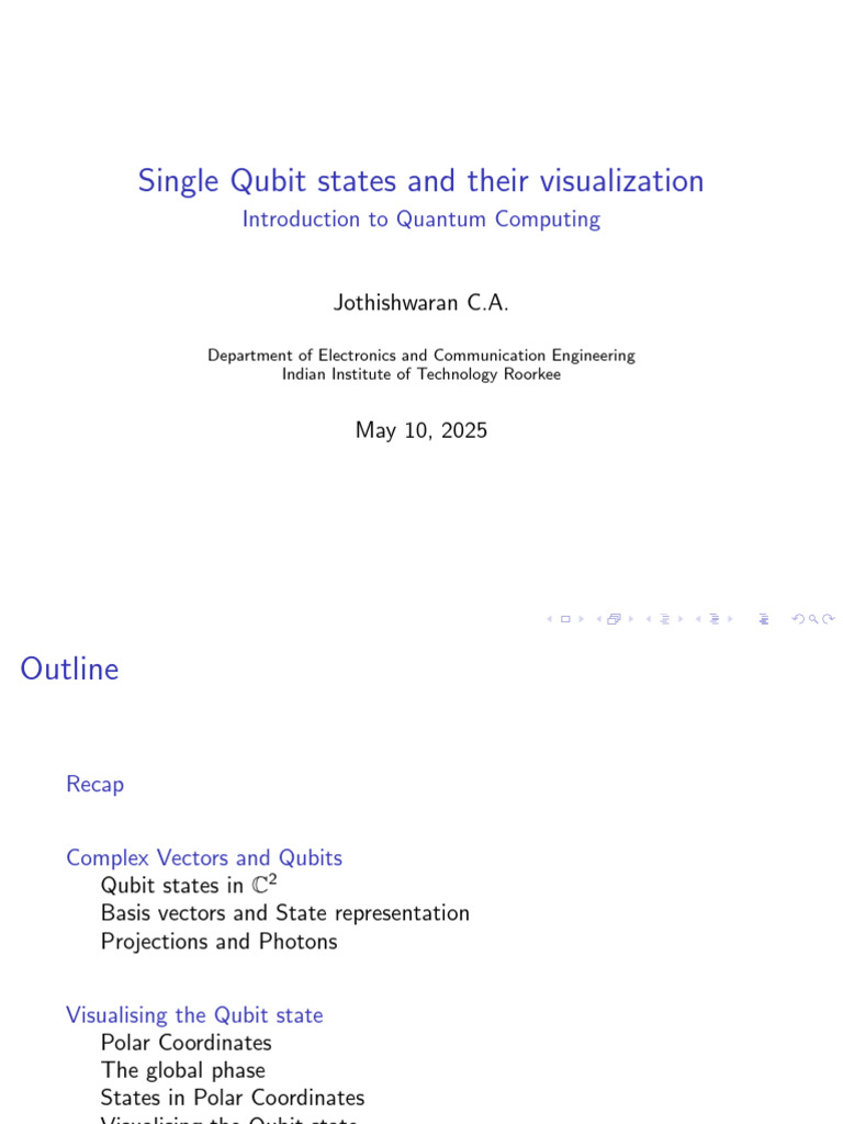 Visualizing Qubit States on Bloch Sphere | PDF | Polarization (Waves ...