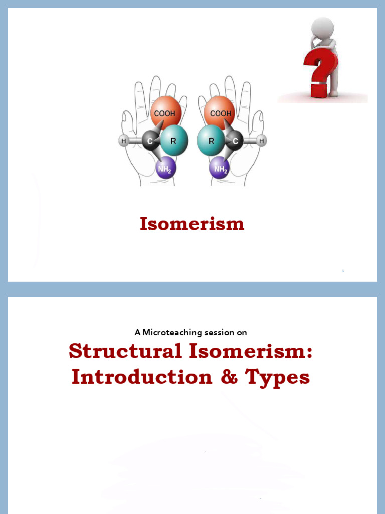2.3.2 - 1 BP202T POC-I - HIN PPT Isomerism - Compressed | PDF | Isomer ...