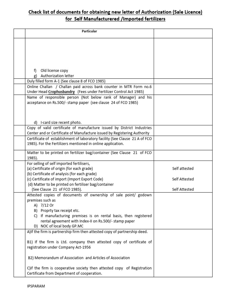 Fertilizer License Application Guide | PDF | Notary Public