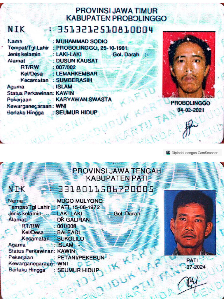 Scan KTP Tenaga Baru | PDF