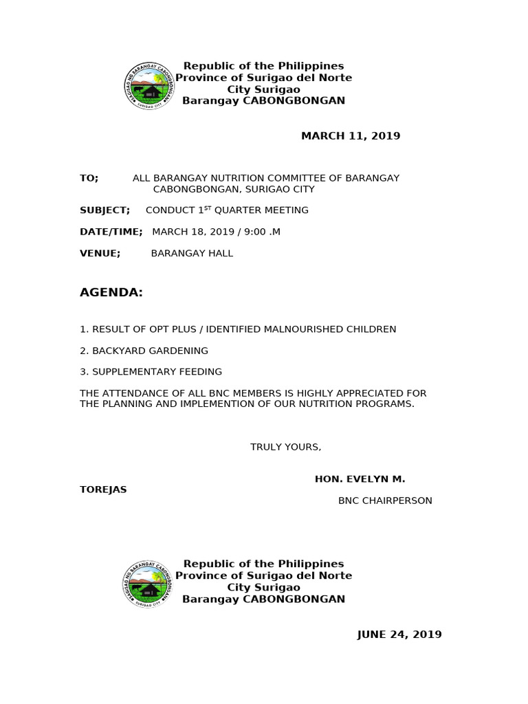 Bns Letter Communication | PDF