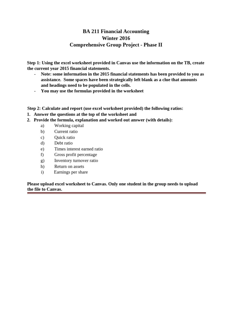 Project Instructions Part 2 Winter 2016 | PDF