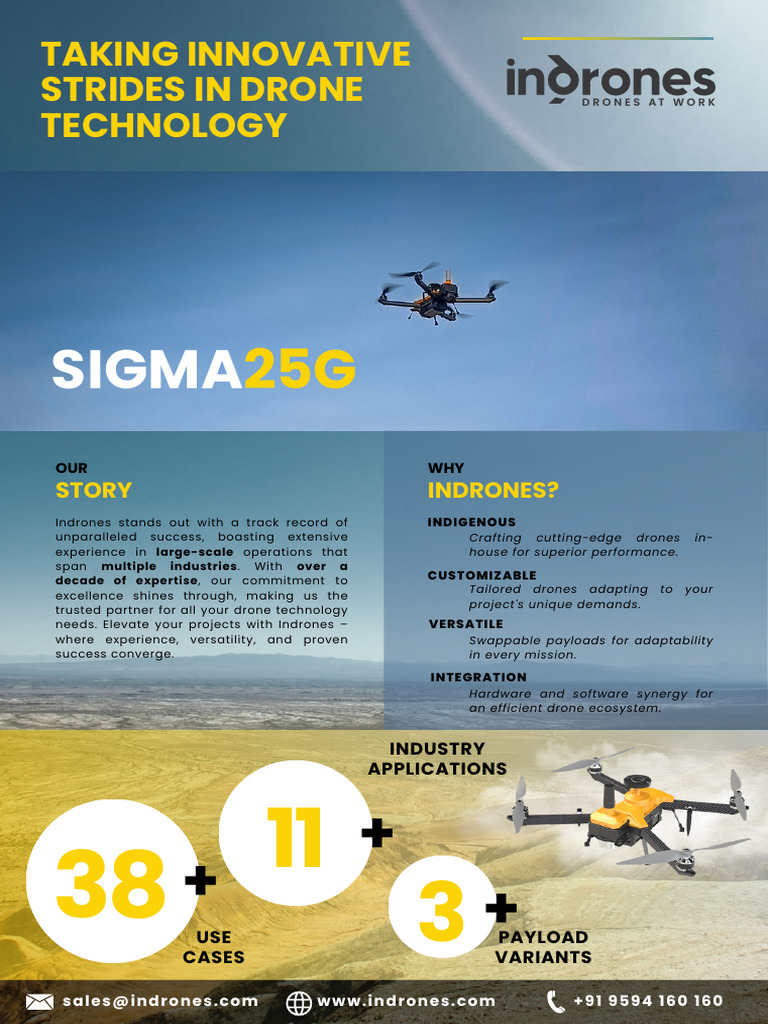 Product Brochure - Sigma 25 | PDF | Unmanned Aerial Vehicle | Transport