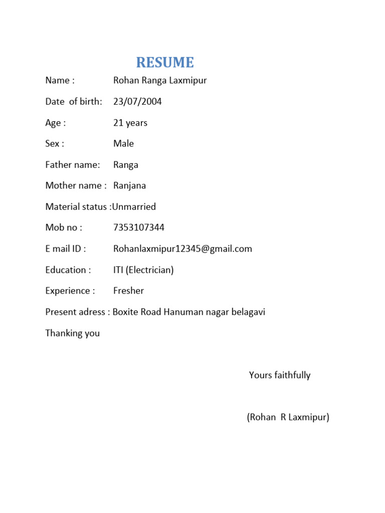 Rohan Resume | PDF