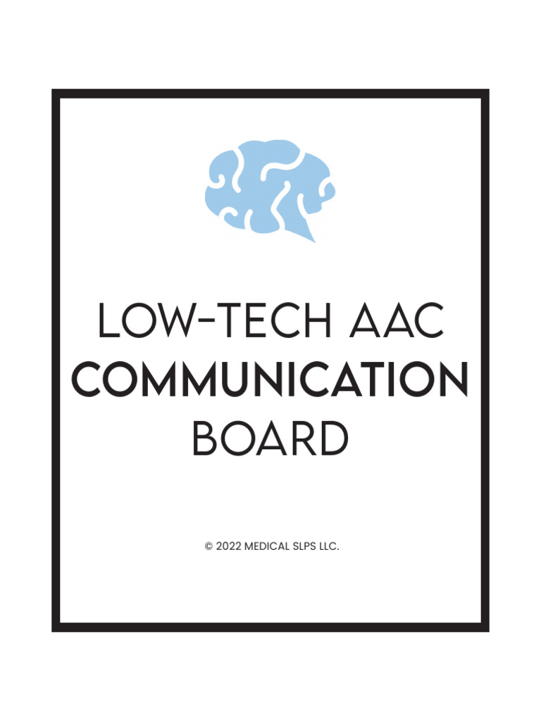 Medicalslps Aaccommunicationboard 1 | PDF