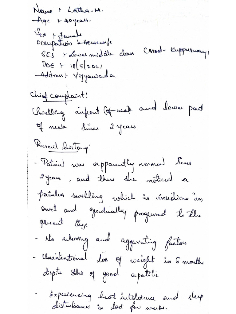 Thyroid Case Presentation | PDF