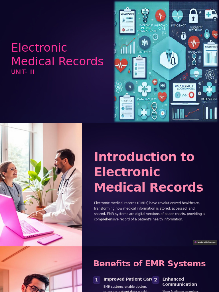 Introduction To Electronic Medical Records | PDF | Electronic Health ...