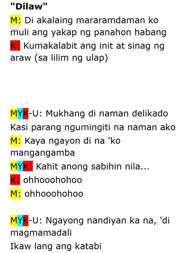 Dilaw | PDF