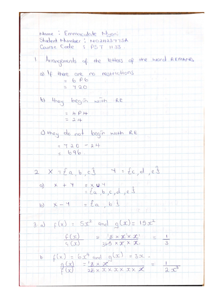 Name Emmaculate Myoni | PDF