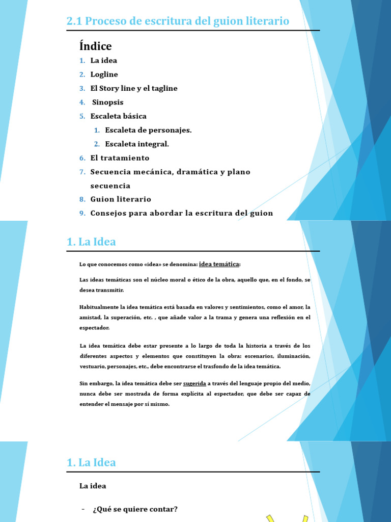 UT2.1 Escritura de Guion | PDF