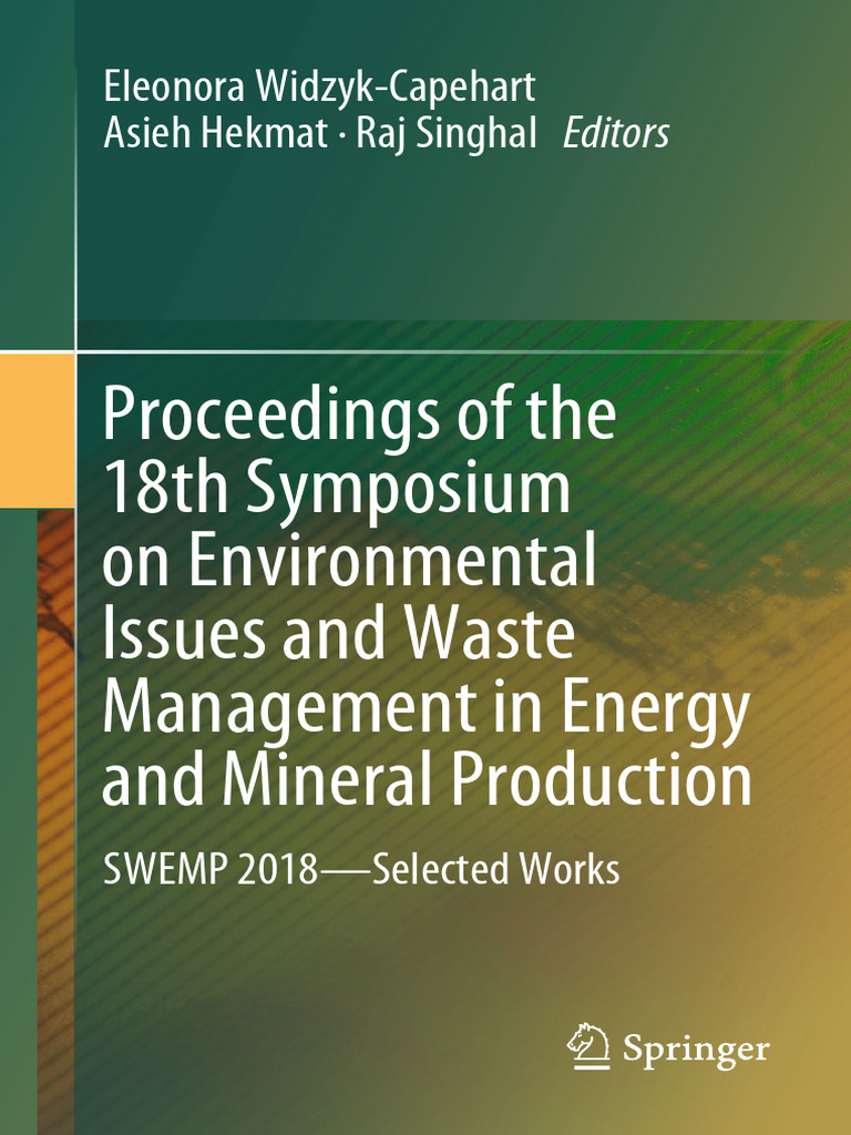 Proceedings of The 18th Symposium On Environmental Issues and Waste ...