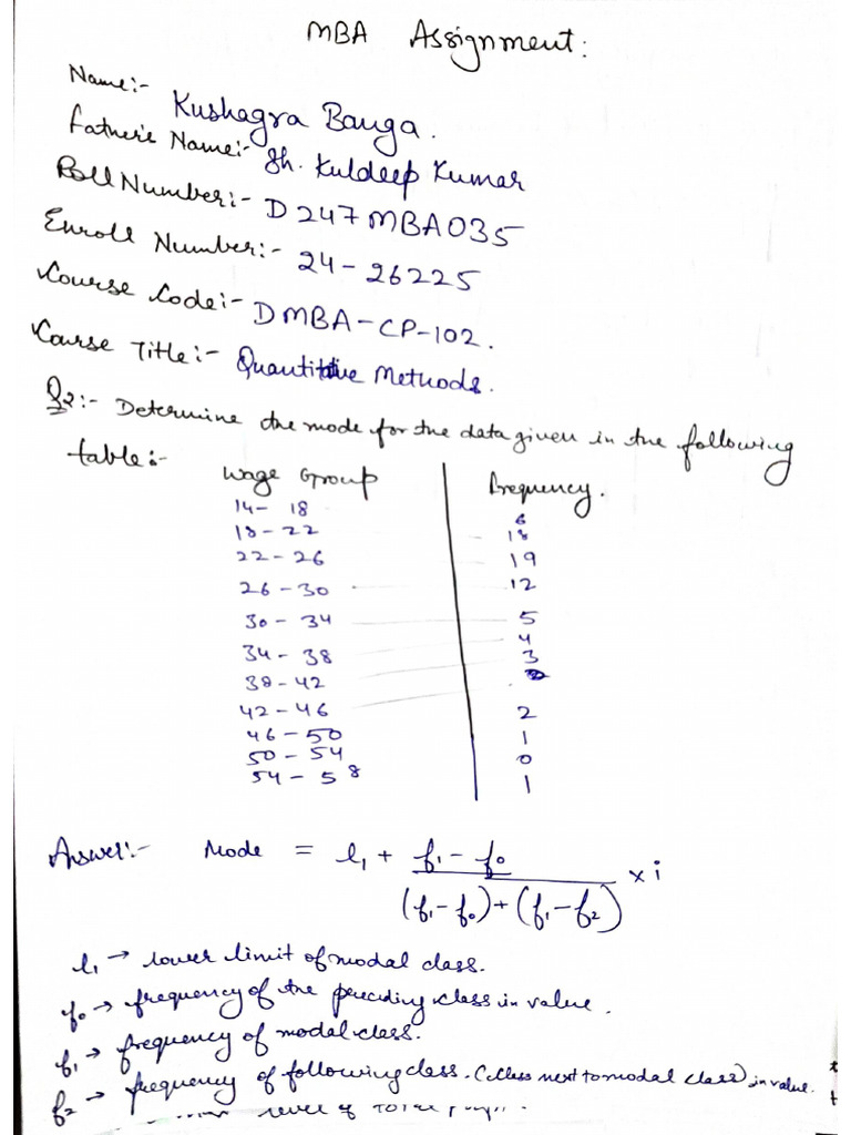 102 Quantitative Method Kushagra Banga | PDF
