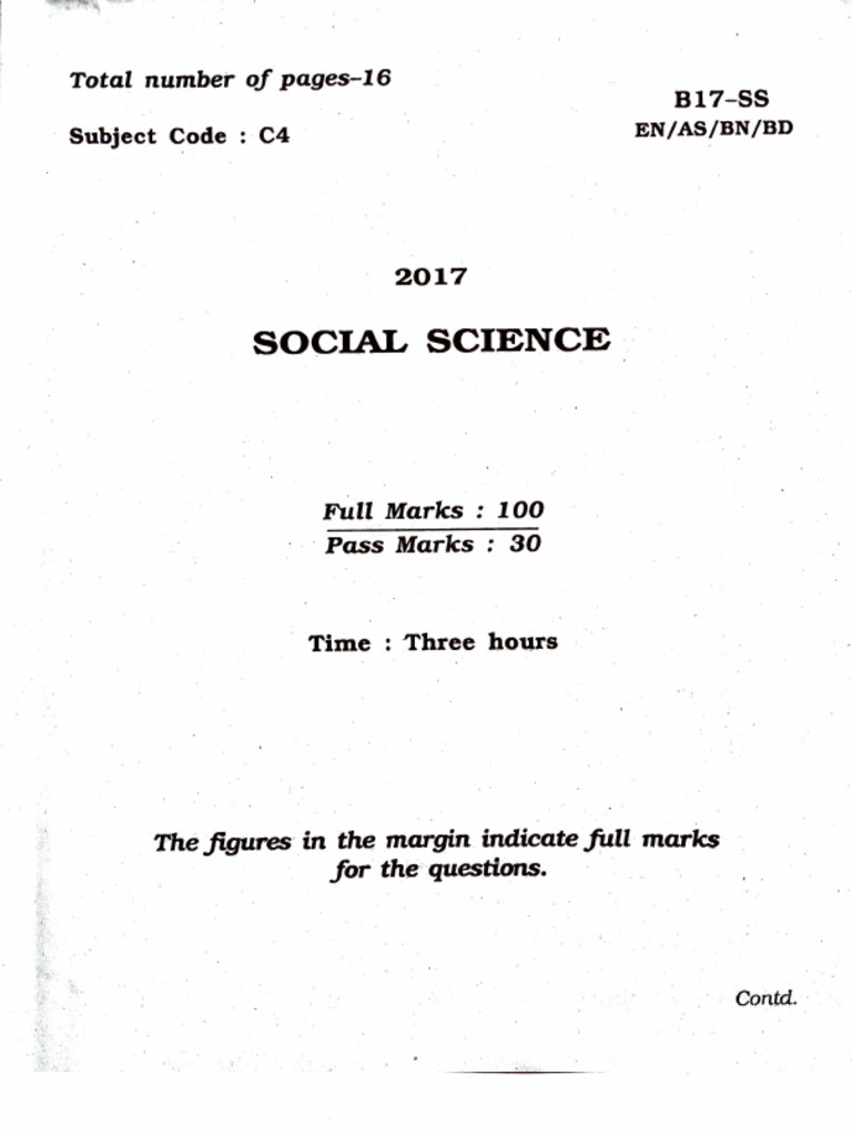 BVP CET Law Social Science Model Paper | PDF