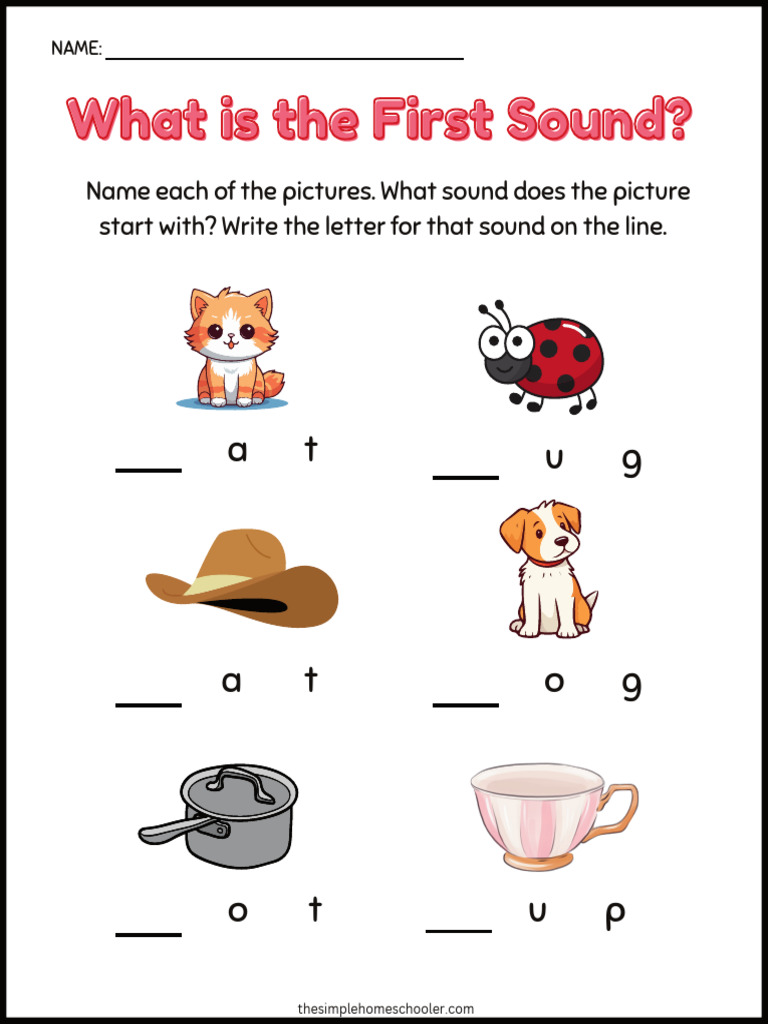 Kindergarten CVC Words Worksheet | PDF | Linguistics