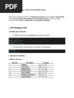 Documenting Programming Projects OCR H446 (Non Games Projects) | PDF | Scheduling (Computing ...