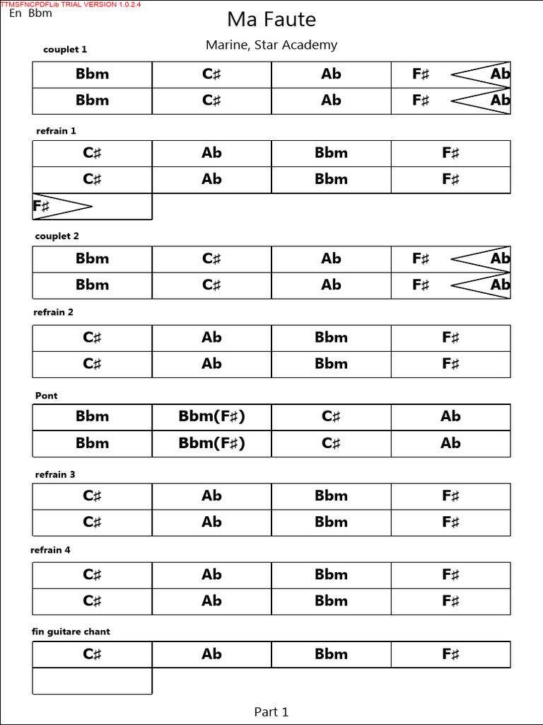 Ma Faute - Marine-Star Academy Ton Original | PDF