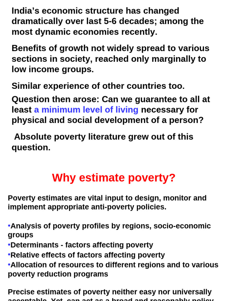Measuring Poverty in India: Insights & Data | PDF | Gini Coefficient ...