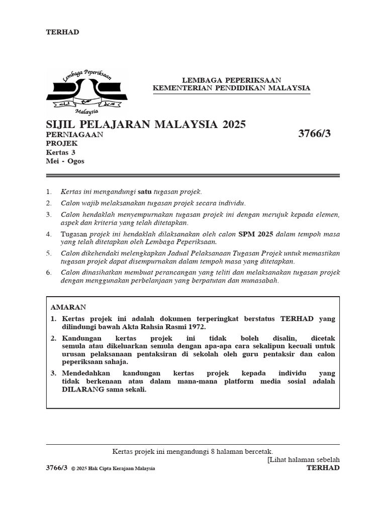 Soalan Kertas 3 | PDF