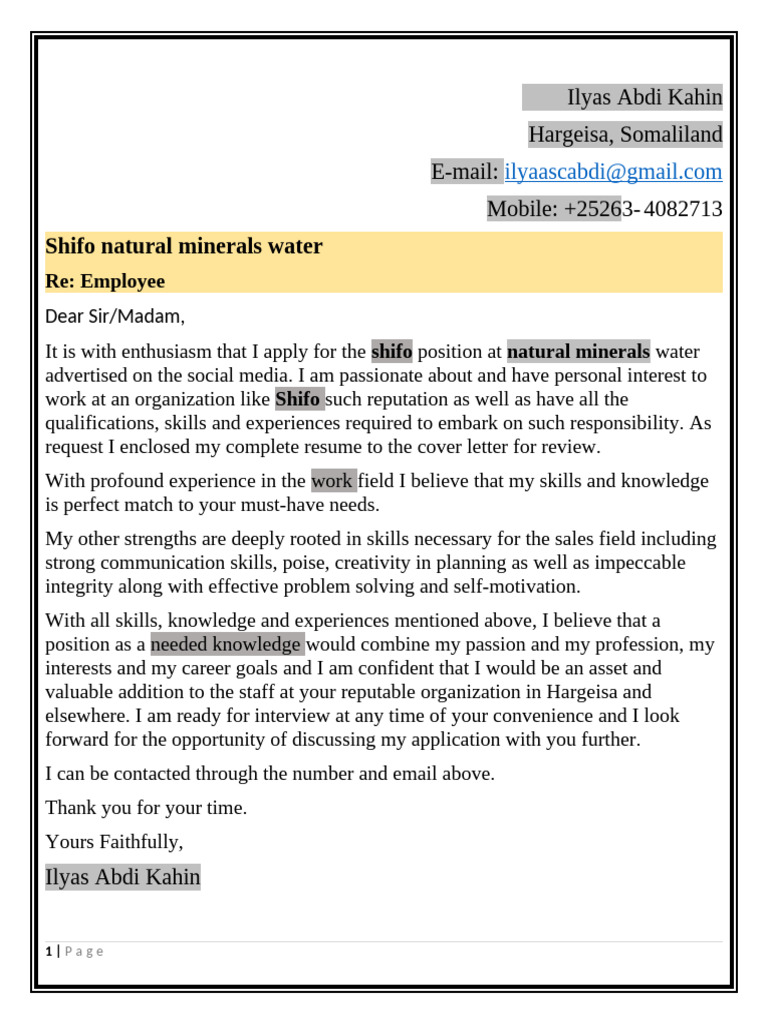 Shifo Natural Minerals Water | PDF | Cognition | Learning