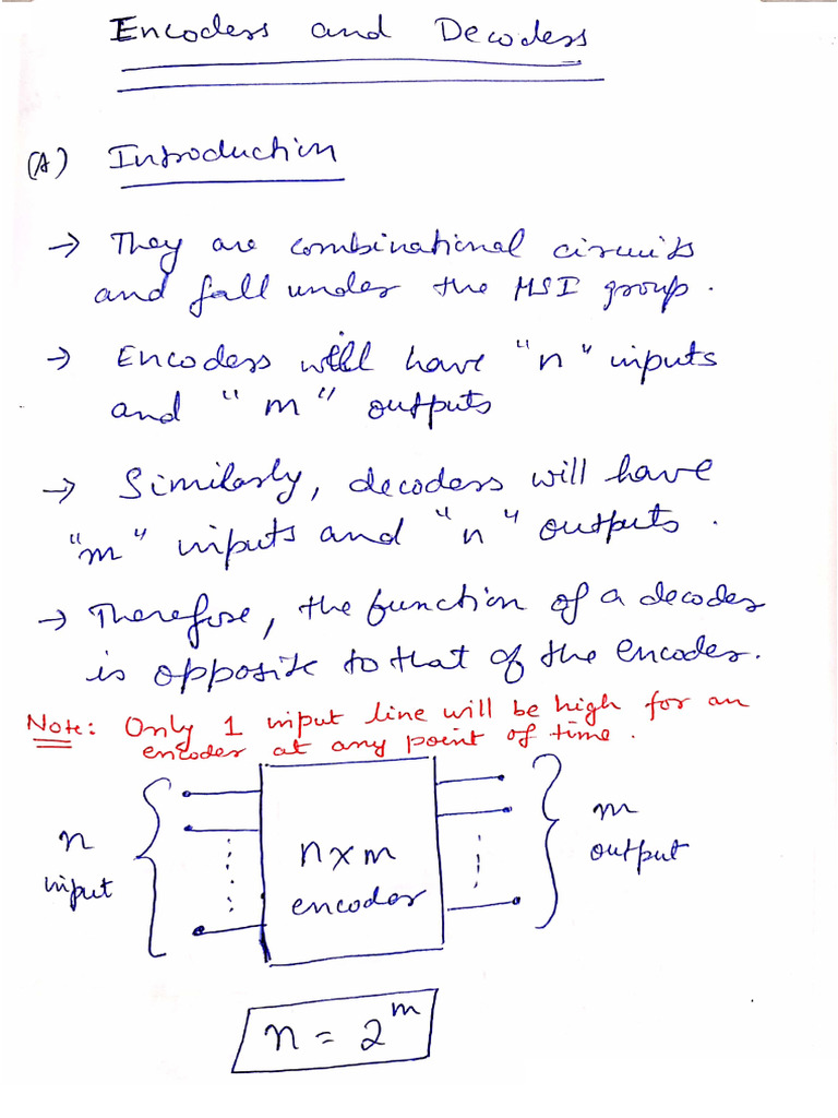 DD Notes - 10 Encoders | PDF