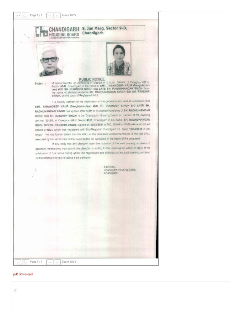 Housing Board | PDF
