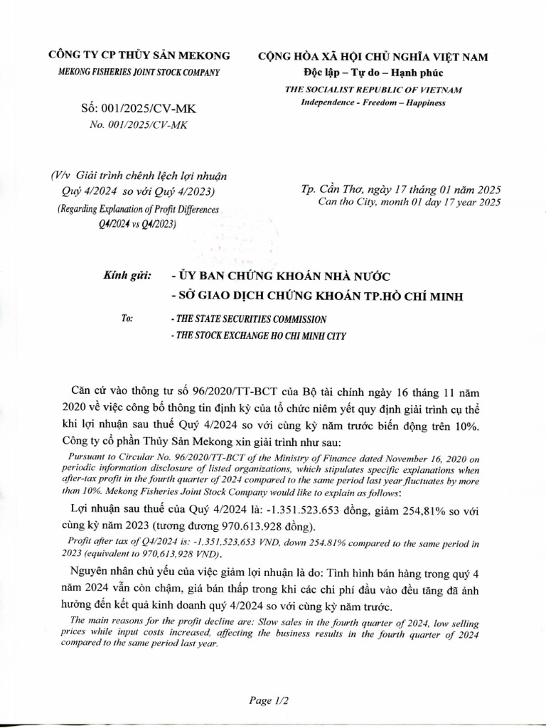 AAM Giaitrinh KQKD Q4 2024 | PDF