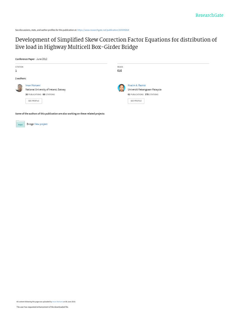 Development of Simplified Skew Correction Factor Equations For ...