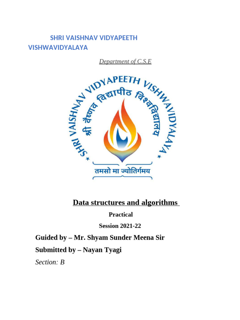 DSA Practicals Nayan | PDF | Queue (Abstract Data Type) | Software ...