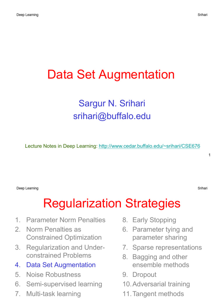 Data Set Augmentation DL | PDF | Deep Learning | Image Segmentation