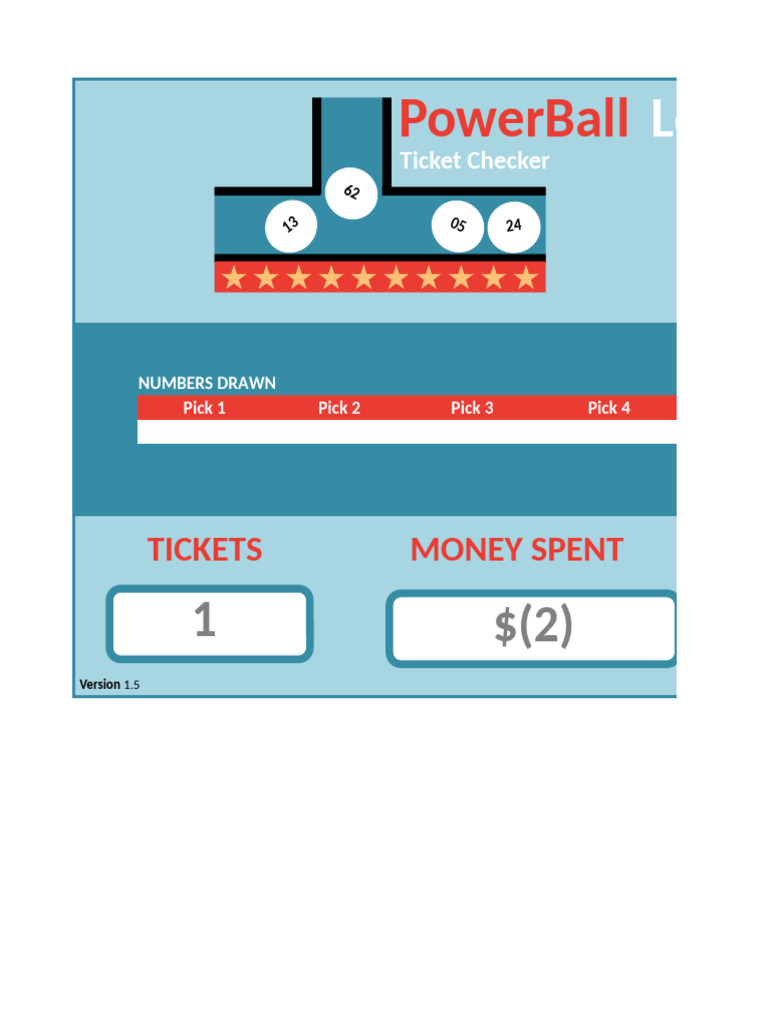PowerBall Lottery Ticket Checker | PDF