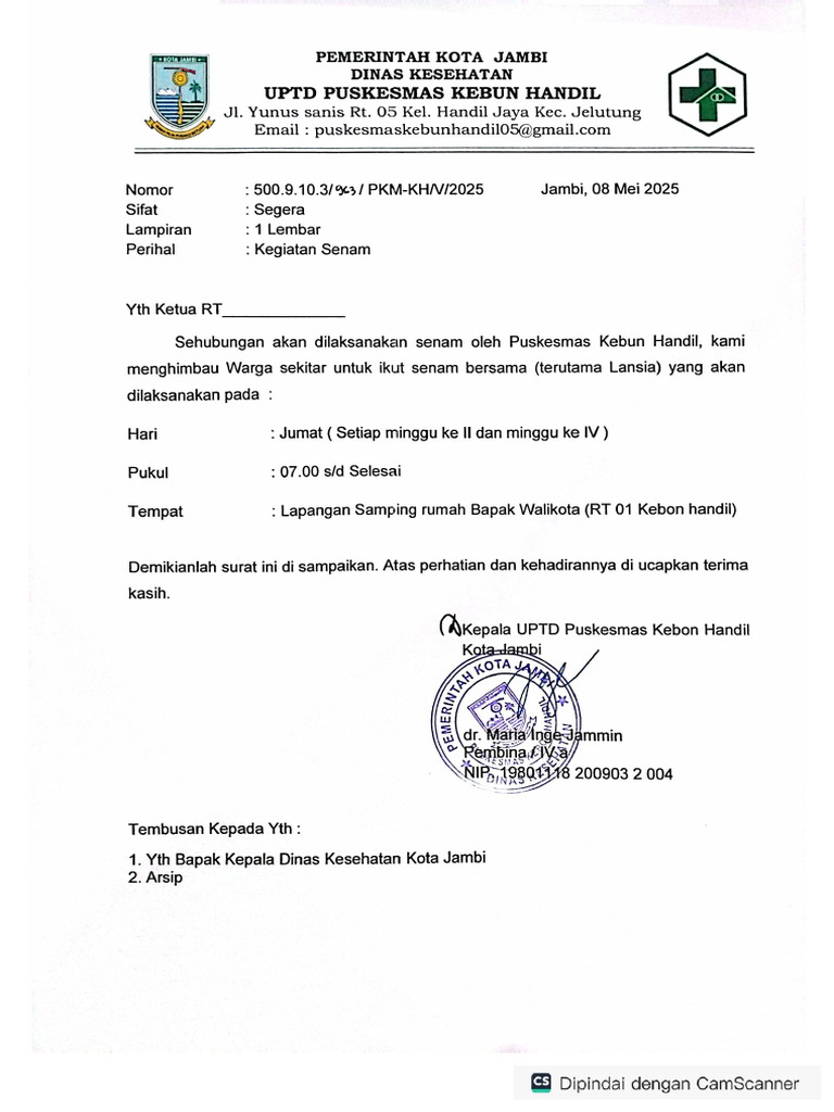 Undangan Senam Mei 2025 | PDF