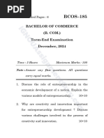 BCOS 185 Jan July 2025 | PDF | Entrepreneurship