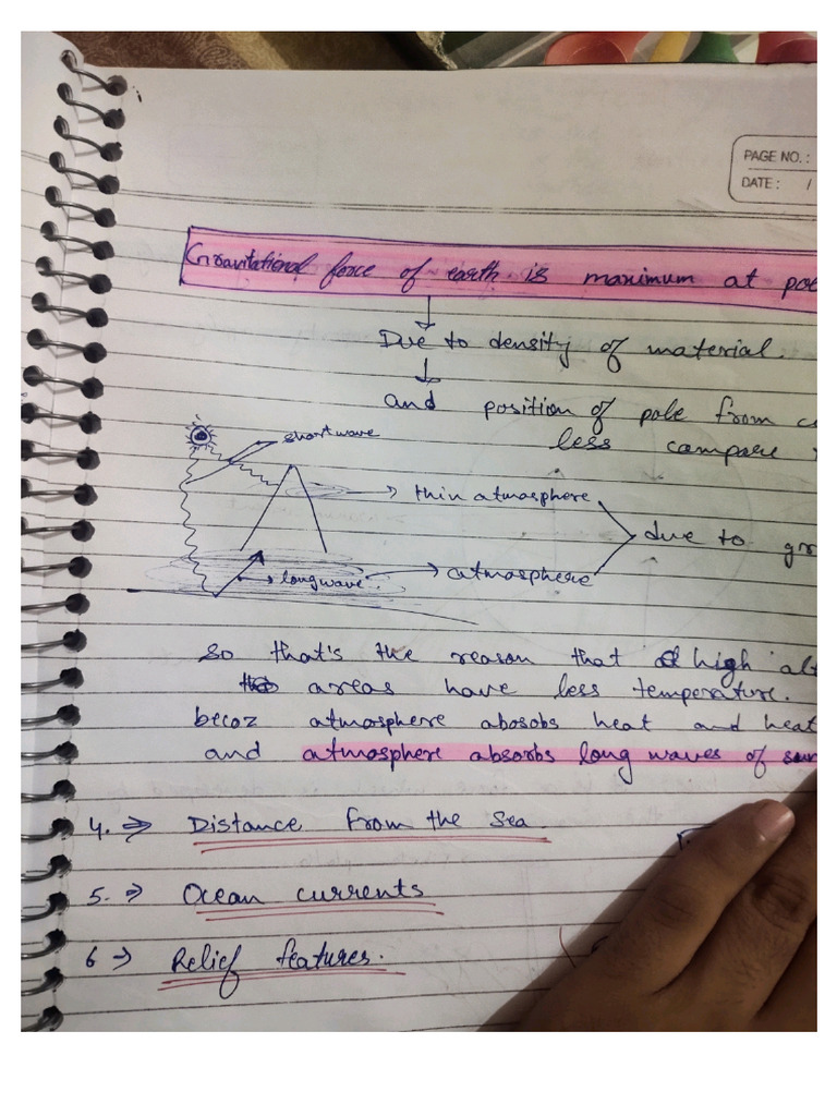 Geography Important Quick Notes | PDF