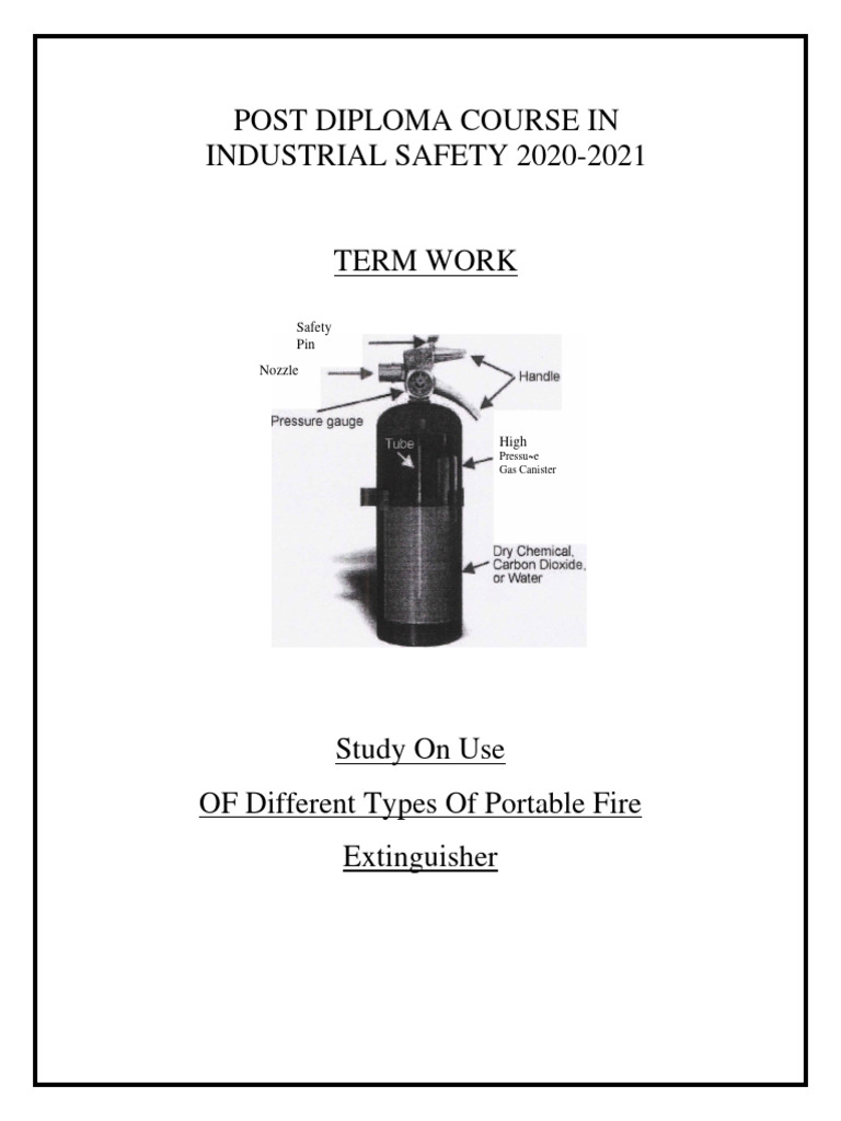 Portable Fire Extinguisher Overview | PDF | Fires | Sodium