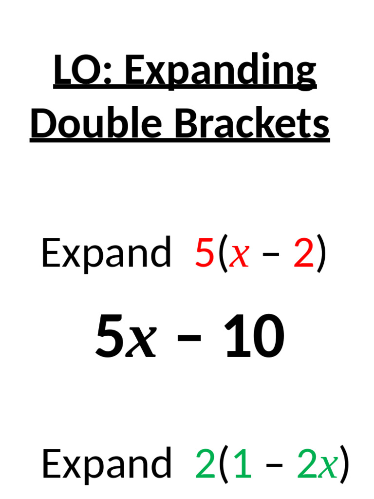Introduction Double Brackets | PDF