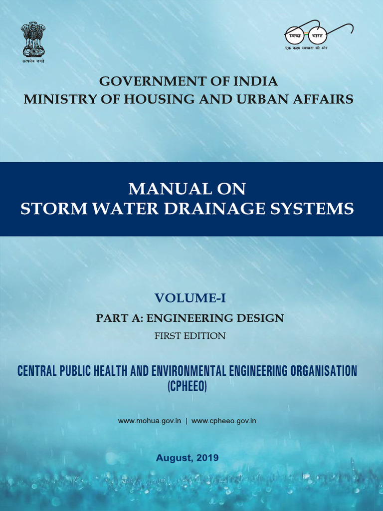 Manual On Storm Water Drainage Systems | PDF | Chemical Engineering | Hydrology And Urban Planning