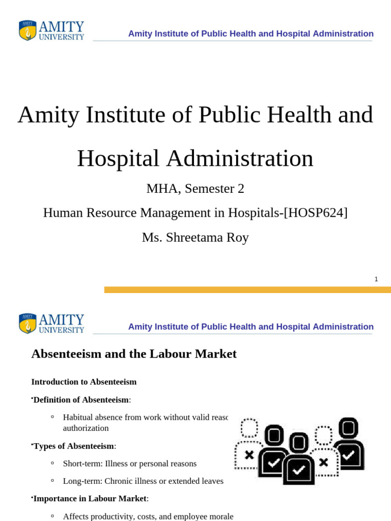Module 4 - Absenteeism and Labour Market | PDF | Employment | Labour ...
