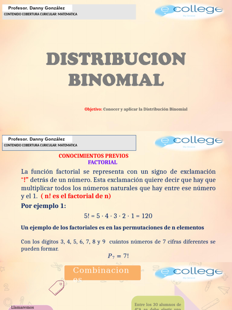 Distribución Binomial | PDF | Teoría de probabilidad | Matemáticas