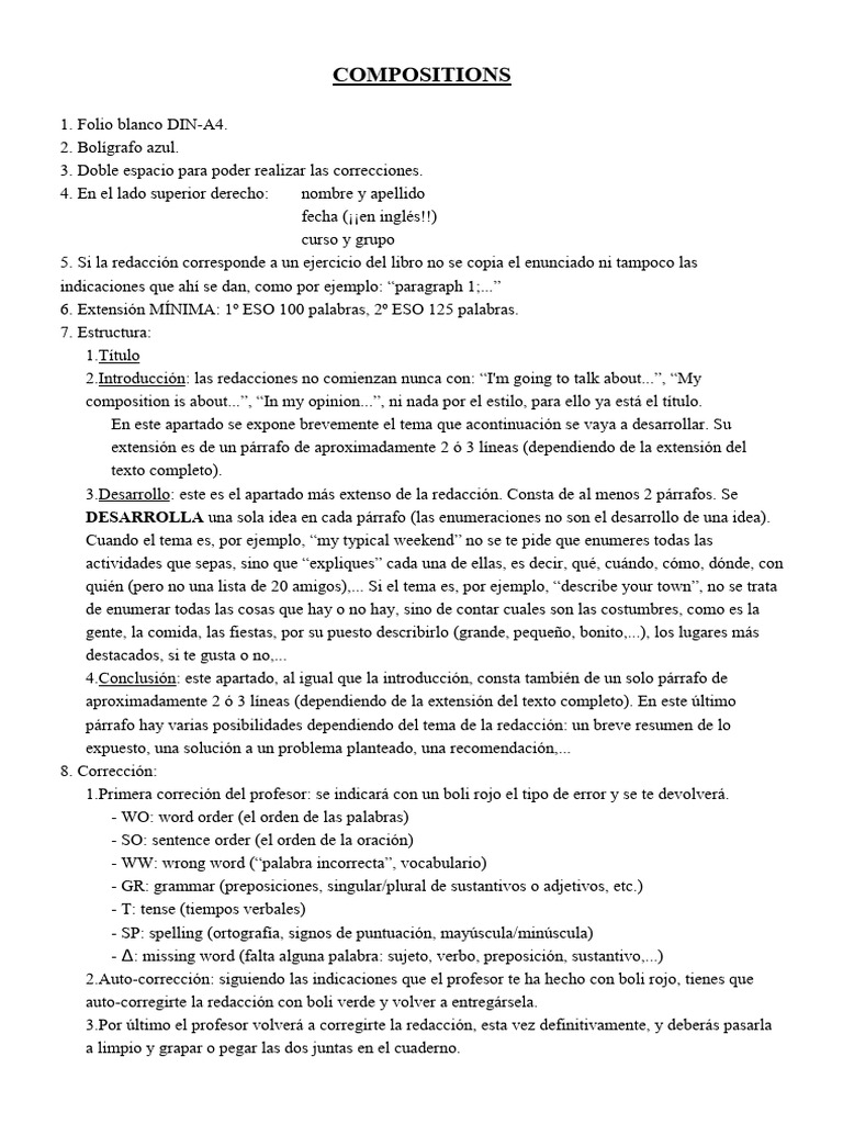 Compositions | PDF | Morfología Lingüística | Tipología Lingüística