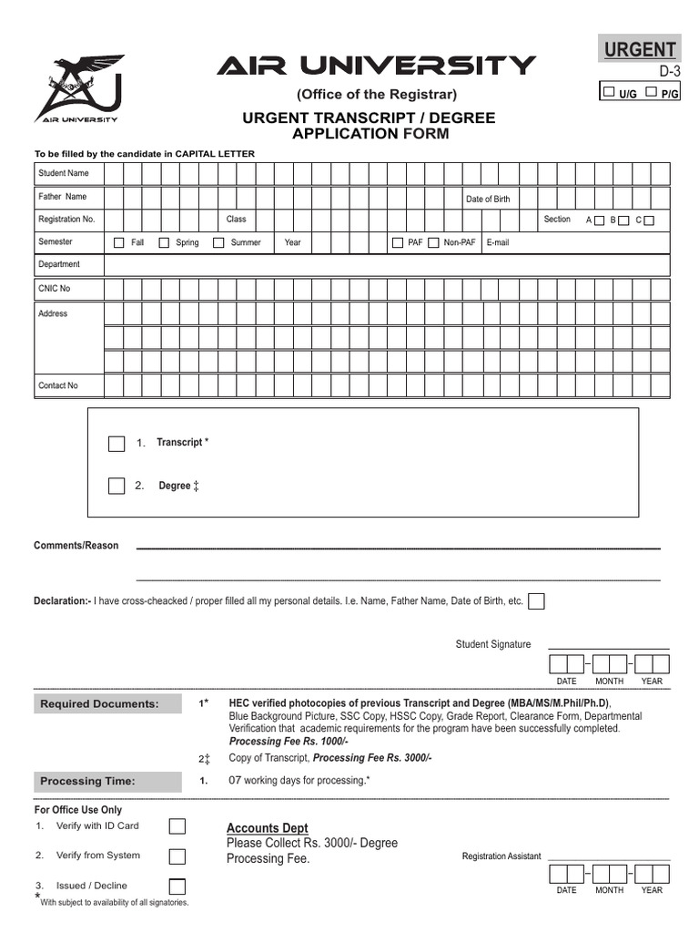 Urgent Transcript and Degree Form | PDF | Applications Of Cryptography ...