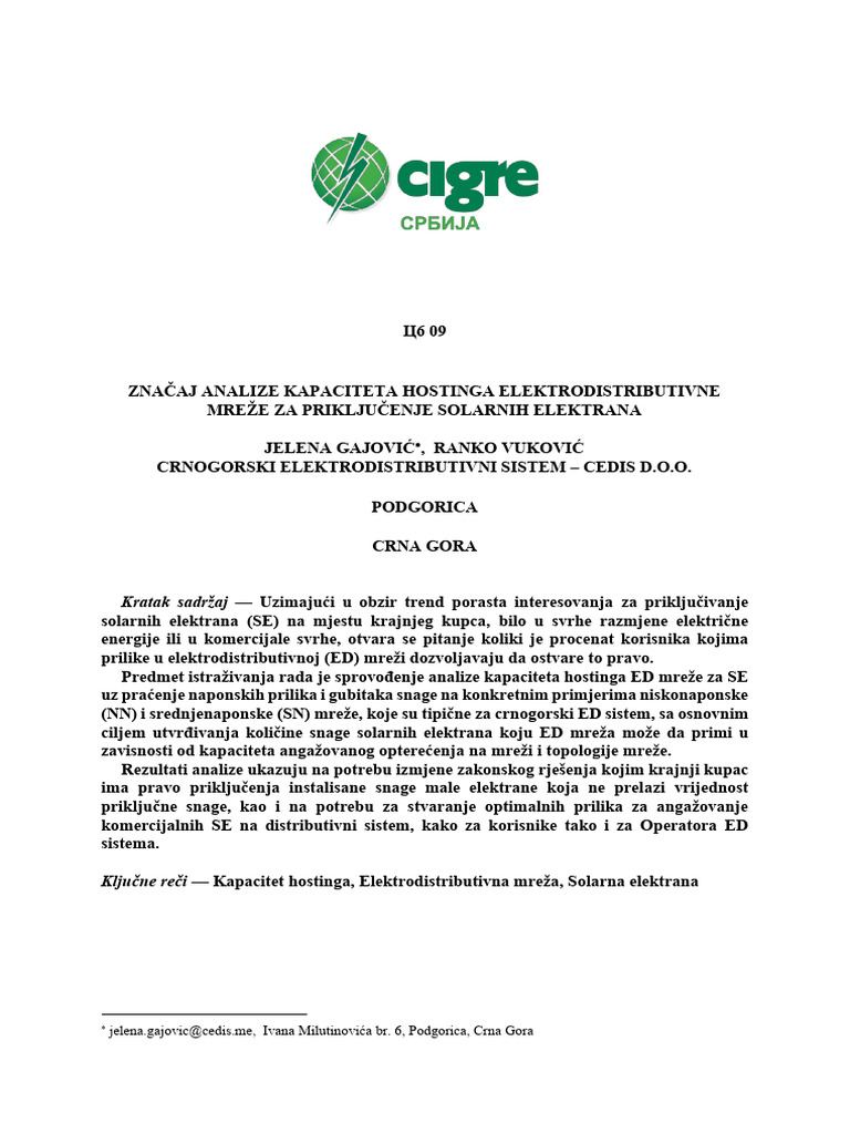 ц6 09 316_jelena Gajovic_ranko Vukovic_znacaj Analize Kapaciteta ...