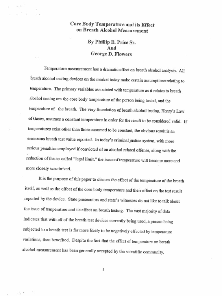 Core Body Temp and Its Effect | PDF