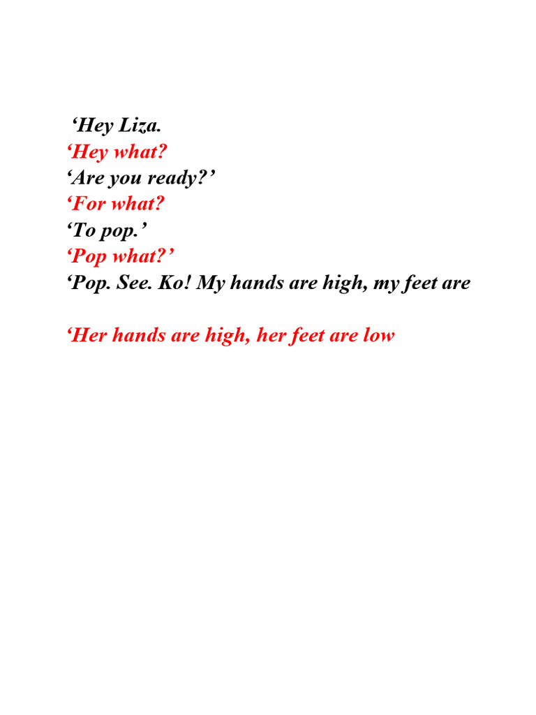 Pop See Ko Dance Instructions | PDF