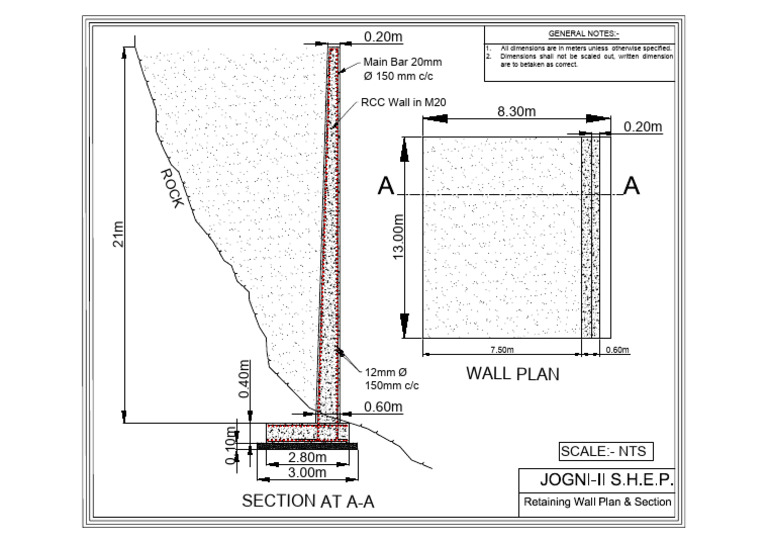 Retaining Wall Sand Filling-Model | PDF