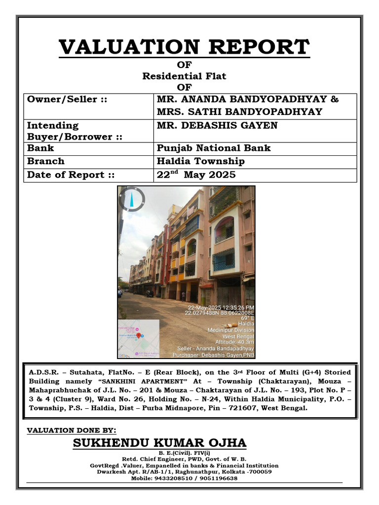 Debashis Gayen PNB Township Ds | PDF | Real Estate Appraisal