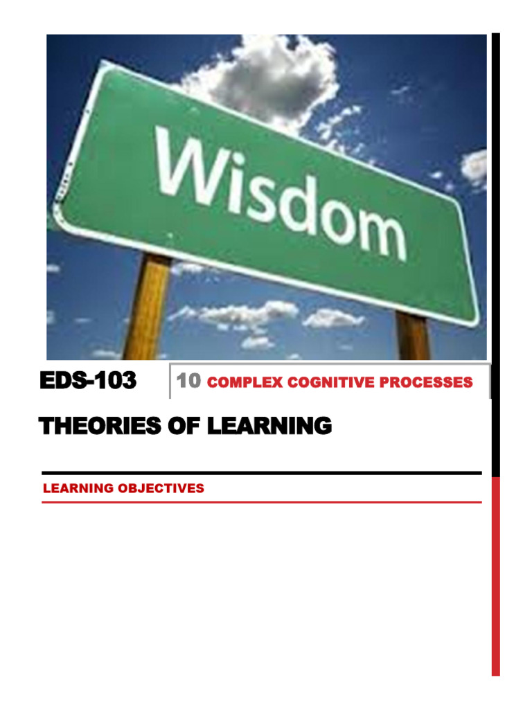Module 10 Complex Cognitive Processes | PDF | Critical Thinking | Thought