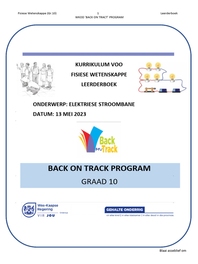 BOT (Gr.10) - Leerderboek - Elektriese Stroombane | PDF