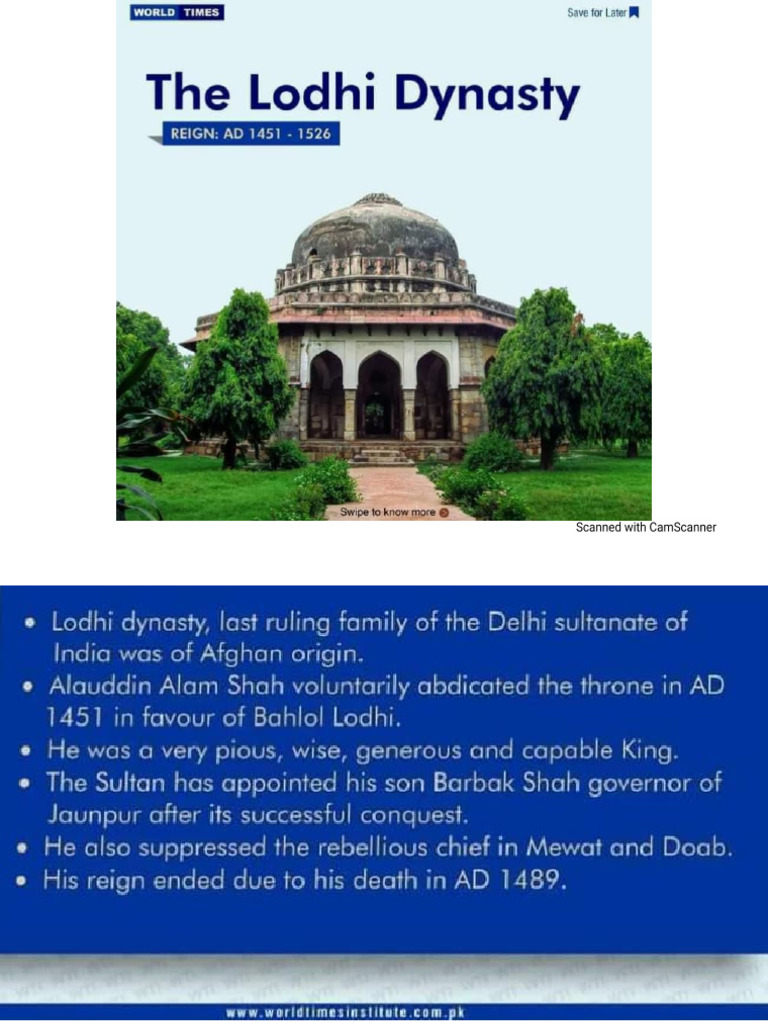 Lodhi Dynasty | PDF